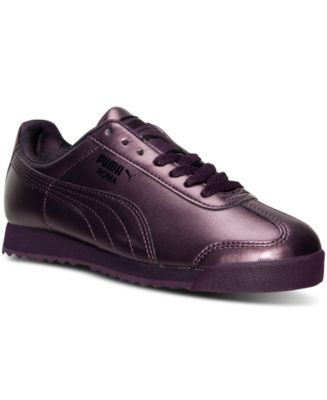 Puma Women's Roma Metallic Casual Sneakers from Finish Line - Macy's