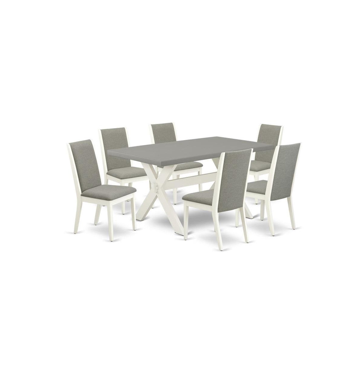 Click here for East West Furniture 7-Piece Modern Dining Room Tab... prices