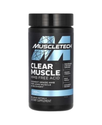 MuscleTech Clear Muscle HMB Free Acid - 84 Liquid Softgels - Macy's