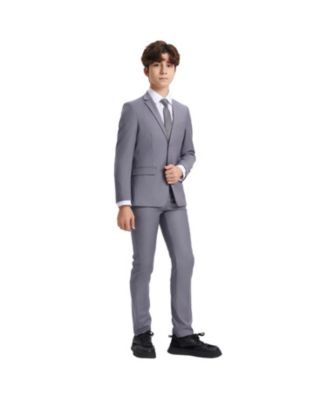 Stacy Adams Grey Stacy Adams 5 PC Child - Big Boy Suits - Macy's