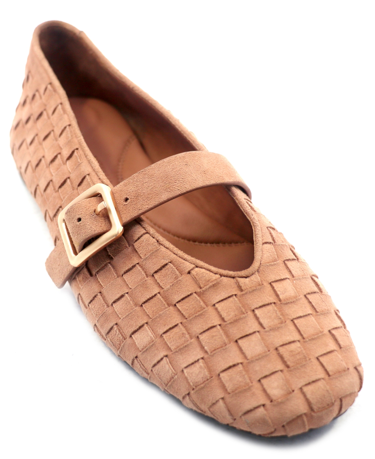 Click here for Gentle Souls Womens Winifred Woven Square Toe Flat... prices