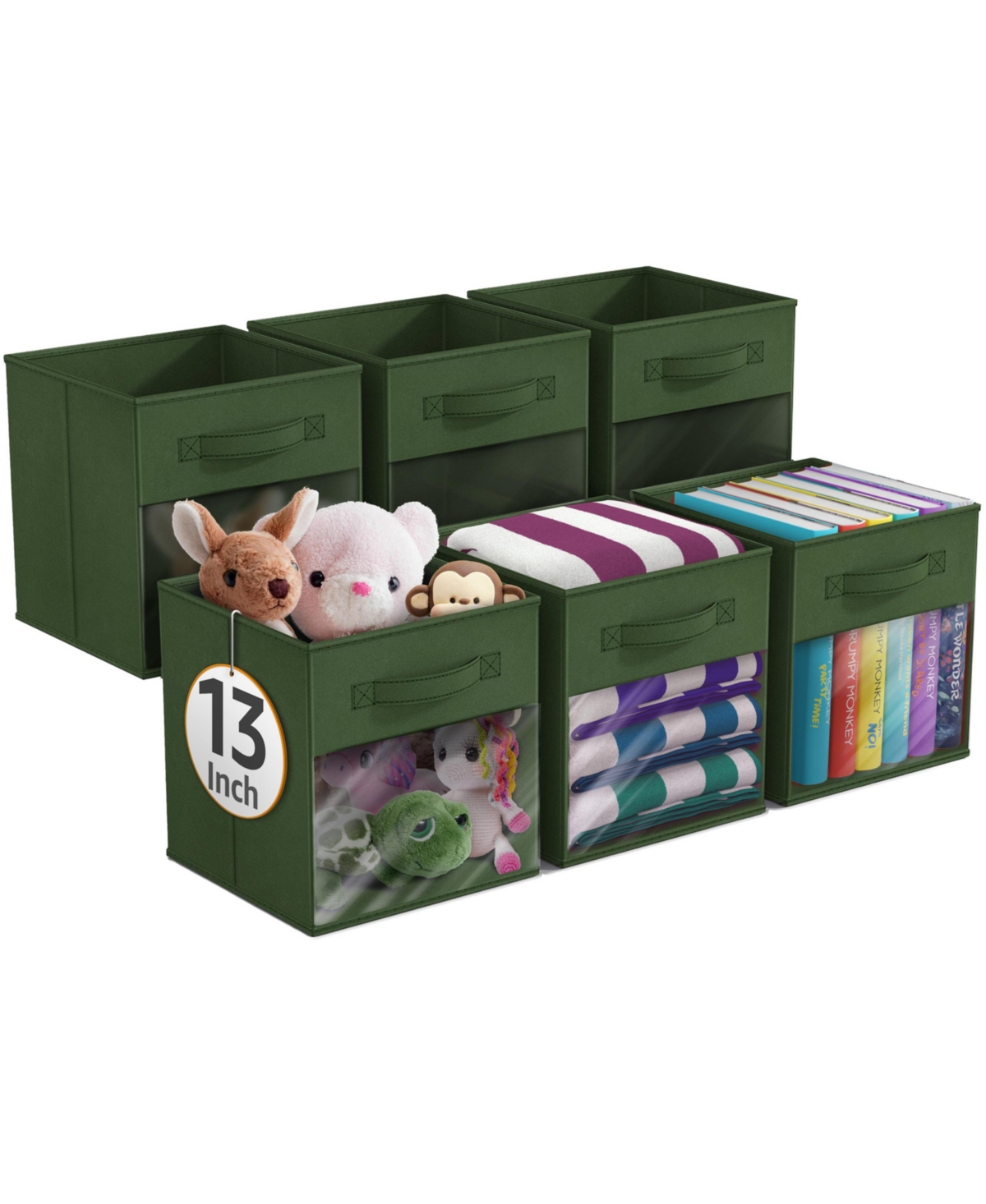 Click here for Sorbus 13 Inch 6 Pack Collapsible Fabric Storage B... prices