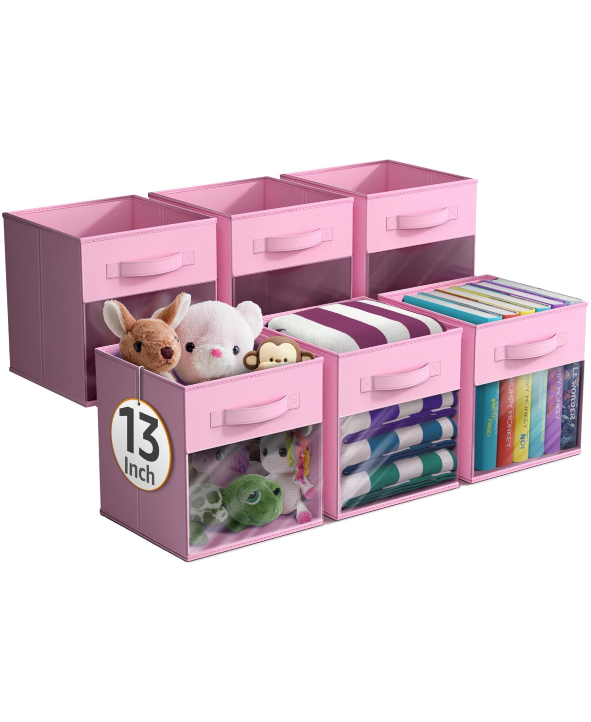 Click here for Sorbus 13 Inch 6 Pack Collapsible Fabric Storage B... prices