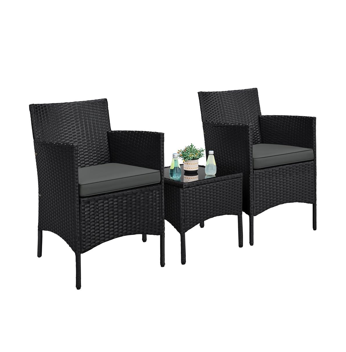 Click here for Yaheetech 3-Piece Rattan Furniture Set with 2-Piec... prices