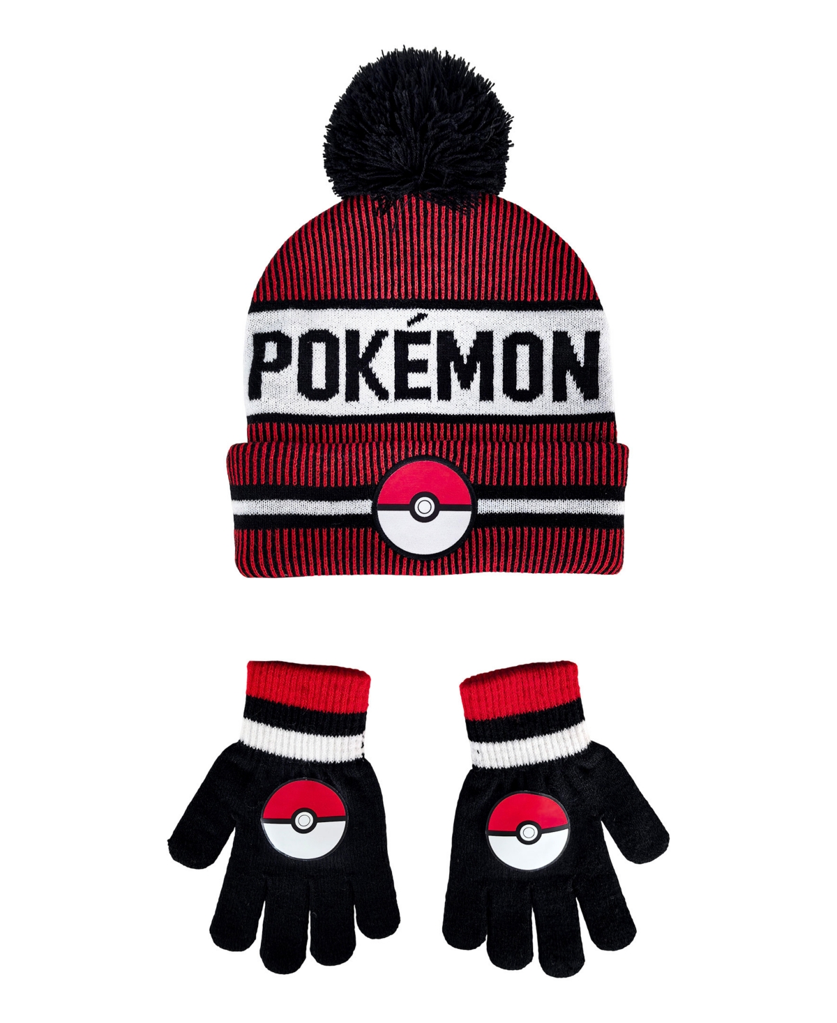 Click here for Pokemon Big Boys 2-Piece Hat and Gloves Set - Red prices