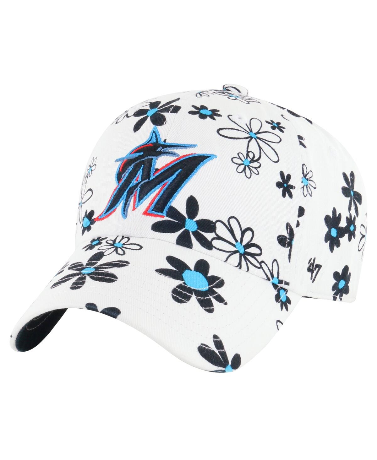 Click here for 47 Brand Big Girls White Miami Marlins Daisy Delig... prices