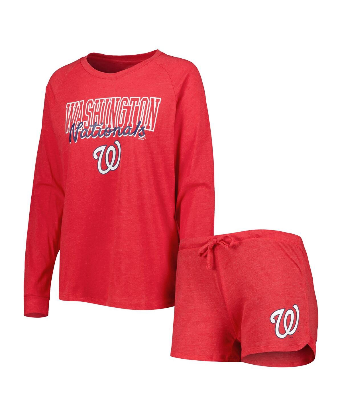 Click here for Concepts Sport Womens 2-Pack Heather Red Washingto... prices
