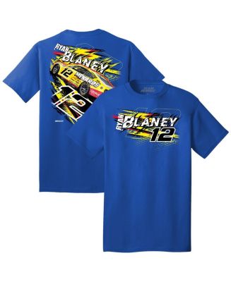 Team Penske Men's Royal Ryan Blaney Menards Cardell 12 Car T-Shirt - Macy's