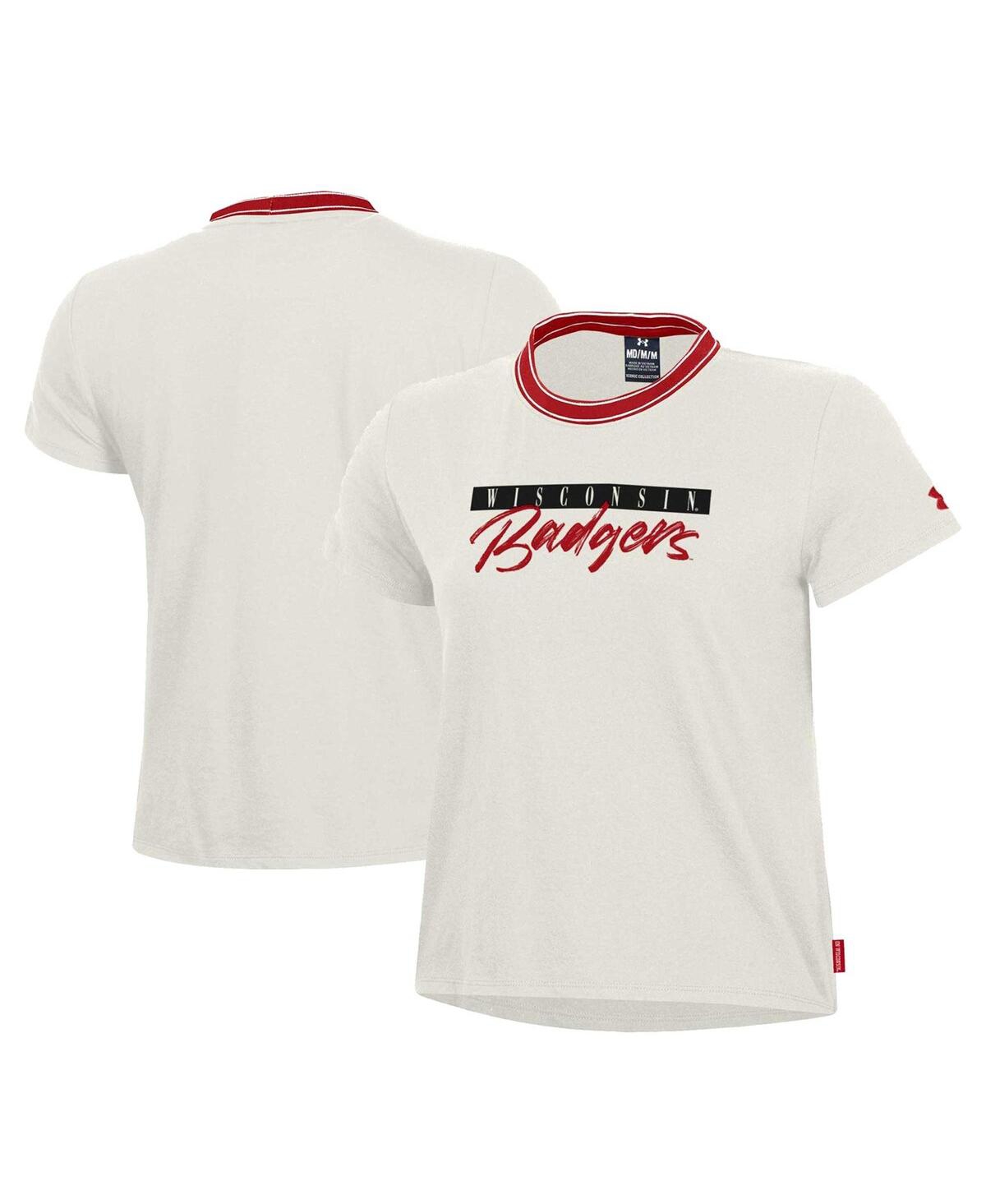 Click here for Under Armour Womens White Wisconsin Badgers Iconic... prices