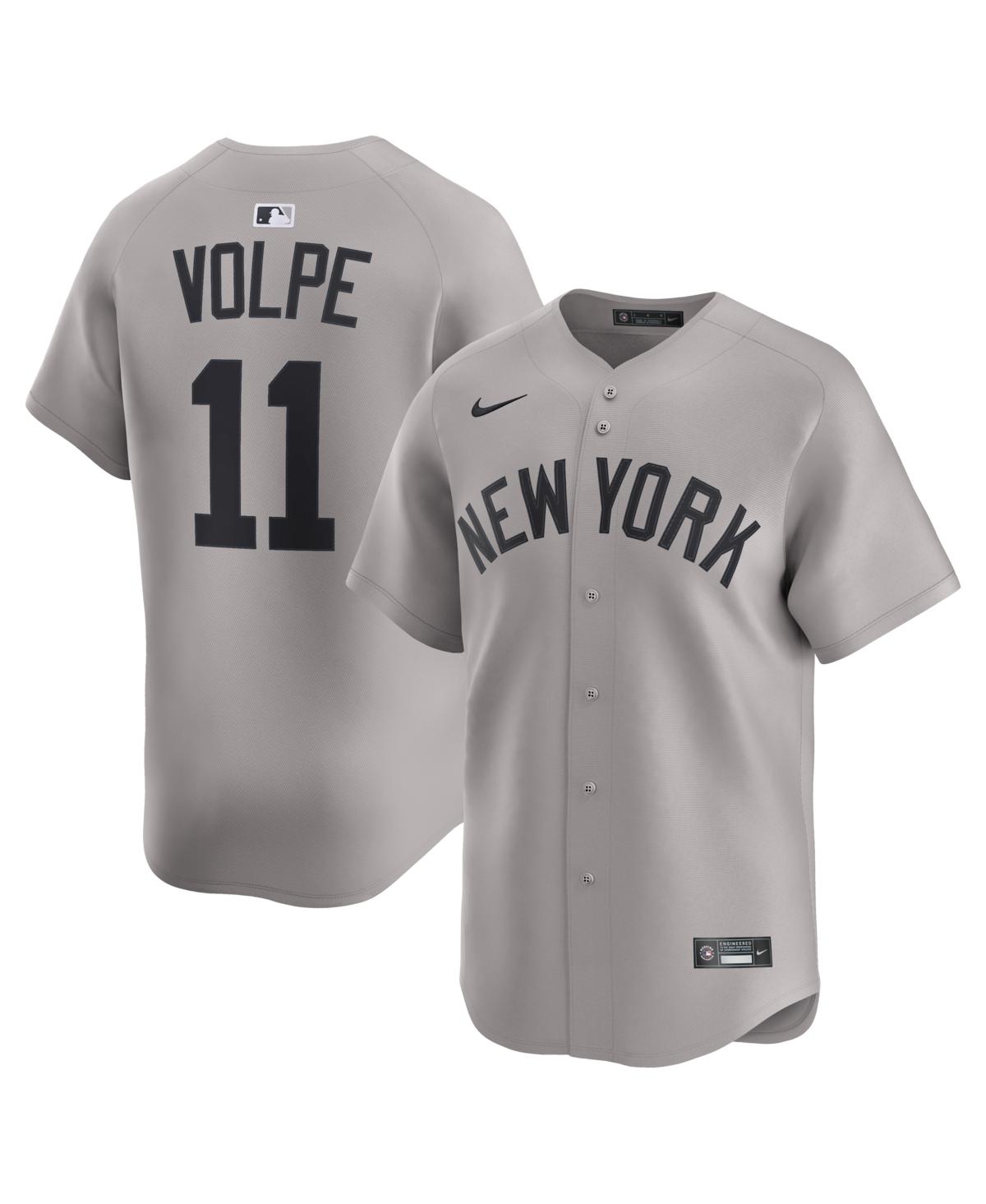 Click here for Nike Mens Anthony Volpe Gray New York Yankees Road... prices