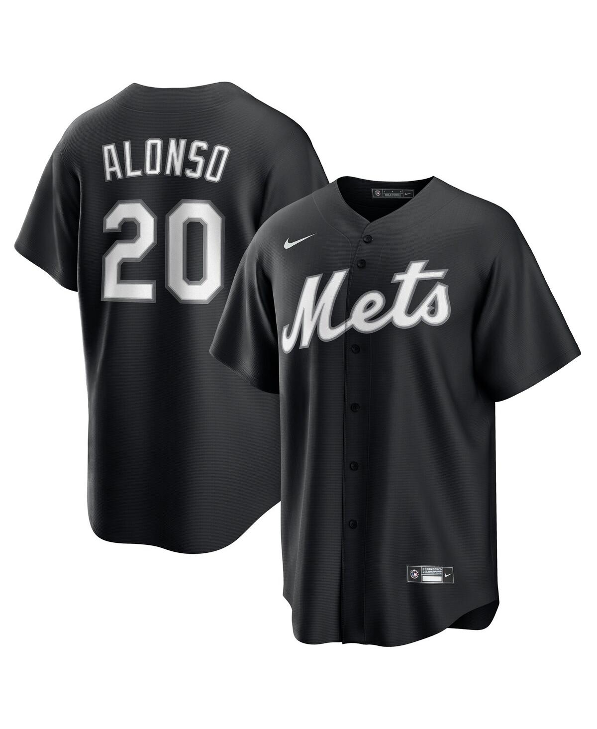 Click here for Nike Mens Pete Alonso Black New York Mets Lights O... prices