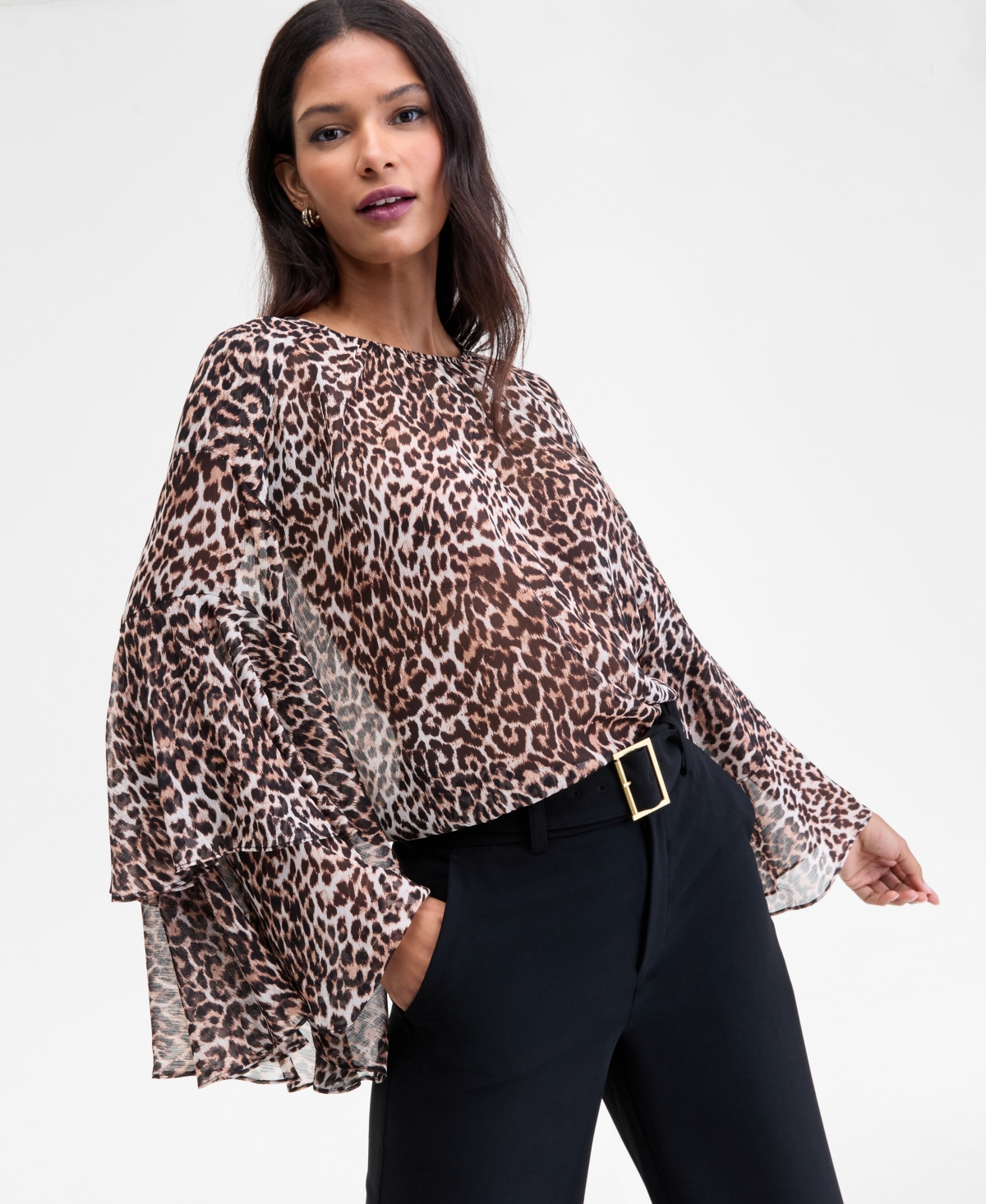 Click here for I.n.c. International Concepts Womens Ruffle-Trim B... prices