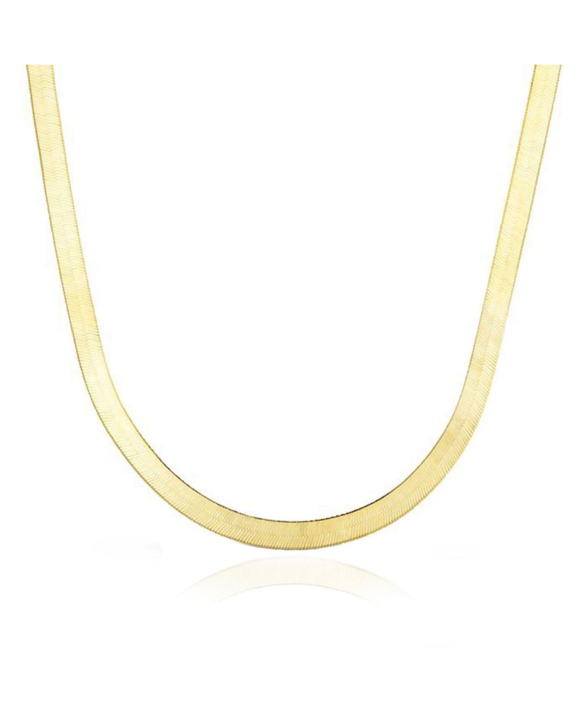 Click here for The Lovery Large Herringbone Necklace 14K Yellow G... prices