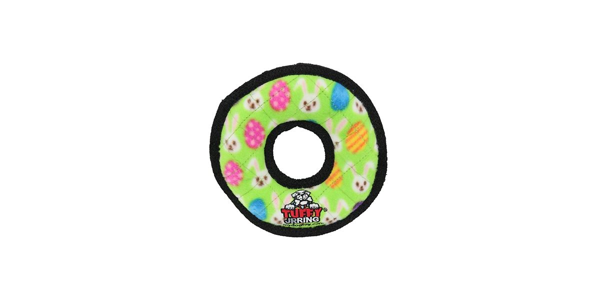 Click here for Tuffy Holiday Jr Ring Egg   Dog Toy - Green prices