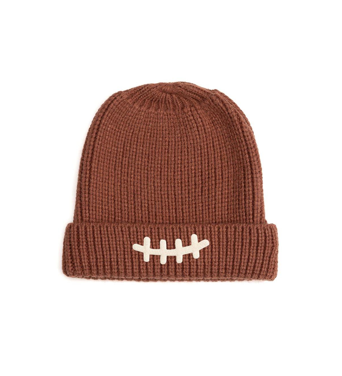 Click here for Sweet Wink Boys Football Lace Patch Beanie - Mocha prices