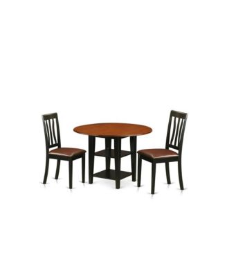 Click here for East West Furniture Dining Room Set Black Cherry prices