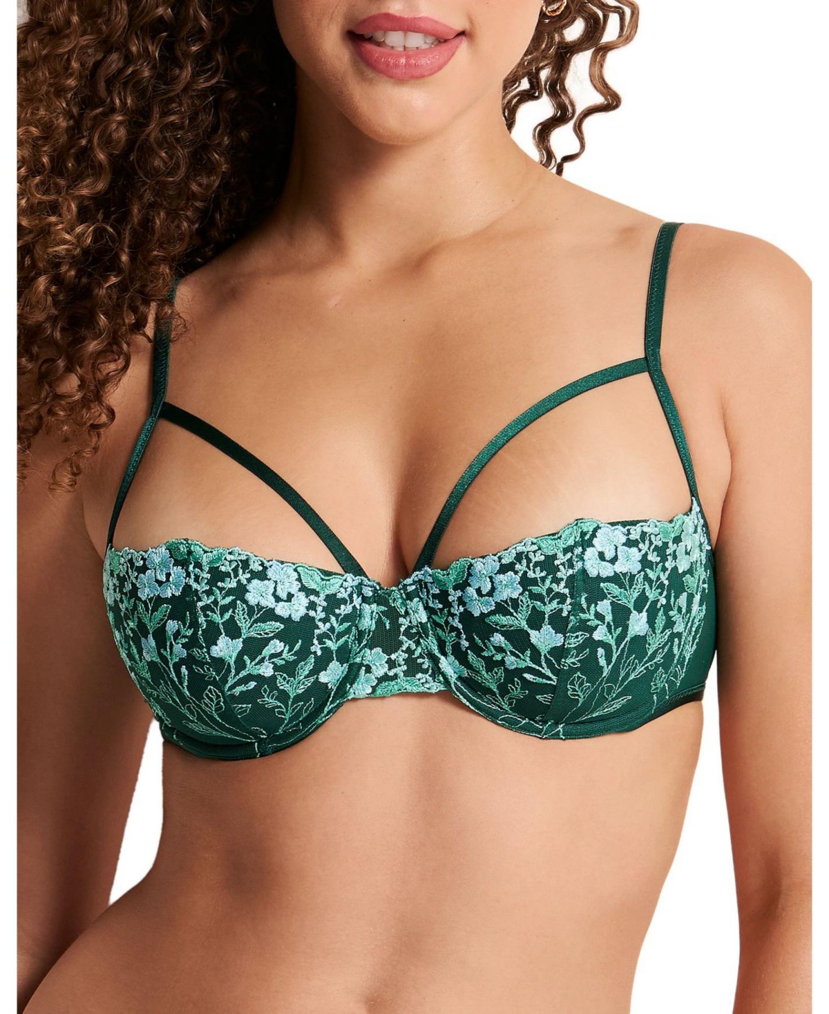 Click here for Adore Me Fern Womens Contour Balconette Bra - Dark... prices