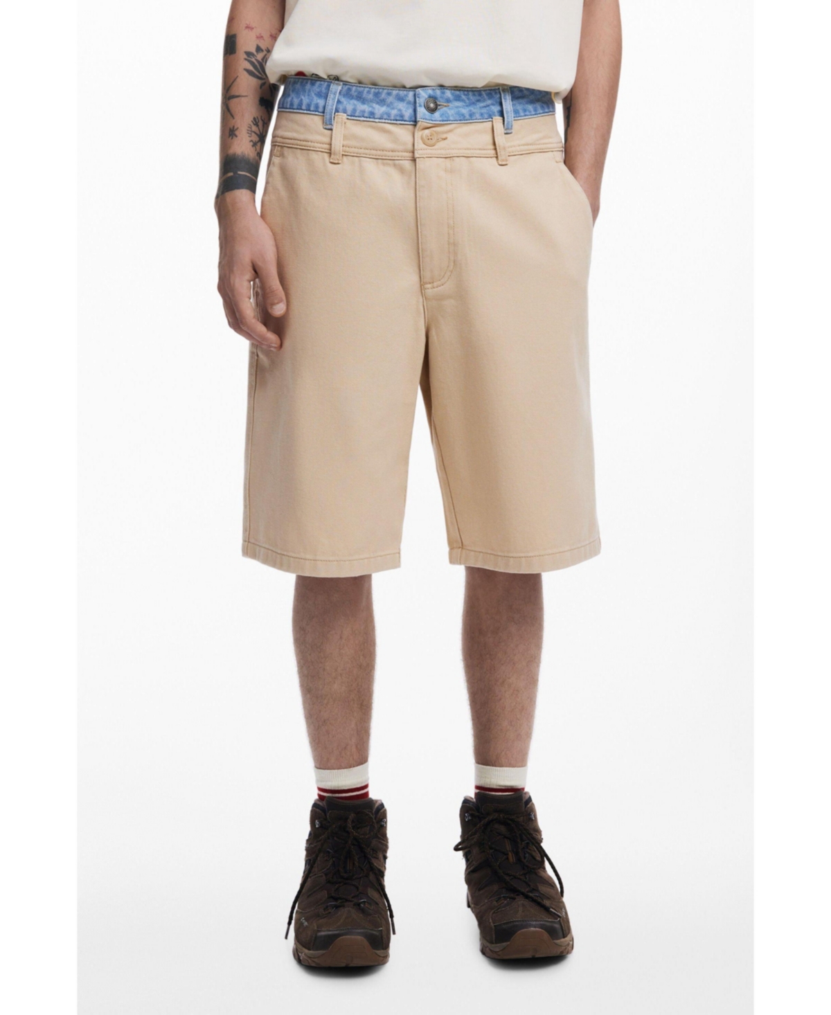 Click here for Desigual Mens Double-waist Bermuda shorts - Medium... prices