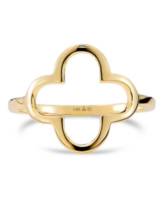 Devata Clover Ring in 14K Gold, Size 9, approx. 2.3 grams - Macy's