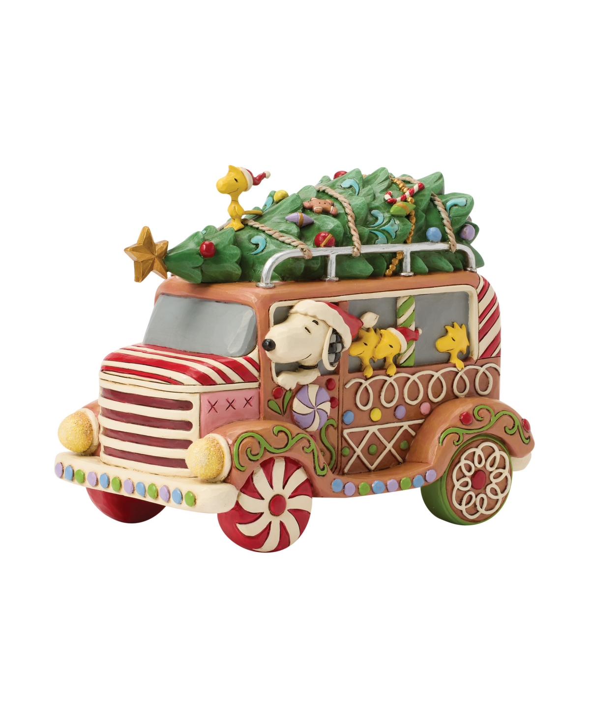 Click here for Jim Shore Peanuts Gingerbread Van Figurine - Multi prices