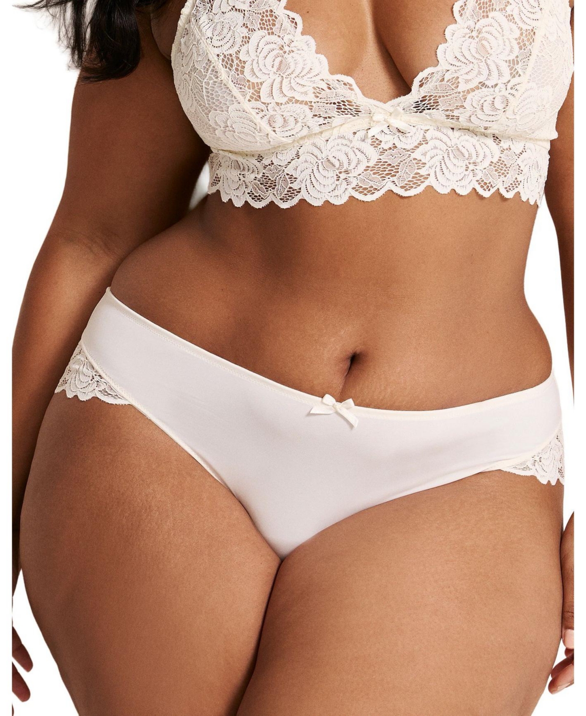 Click here for Adore Me Womens Livi Hipster Panty - Light white prices