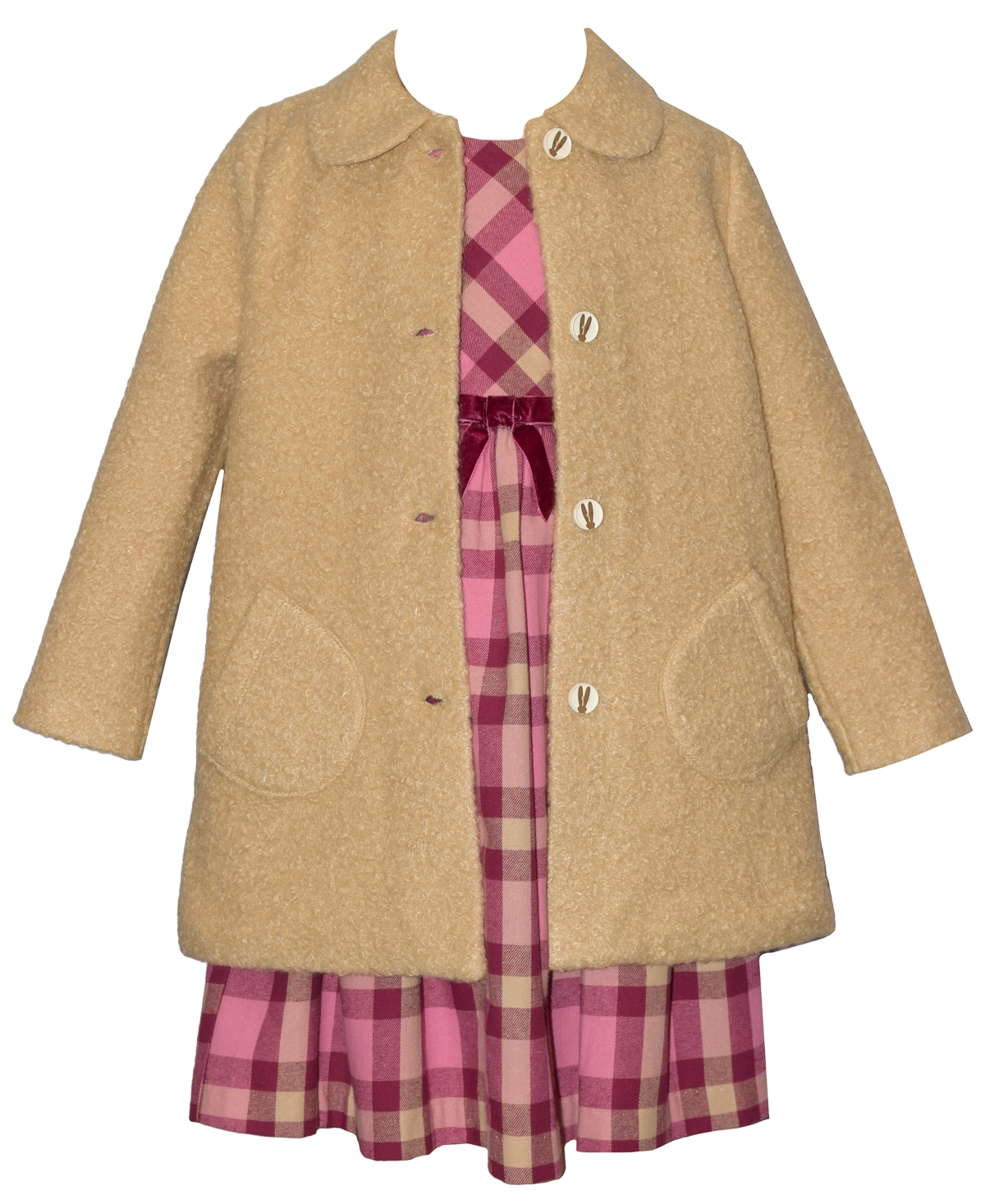 Click here for Bonnie Jean Little and Toddler Girls 2-Piece Sherp... prices