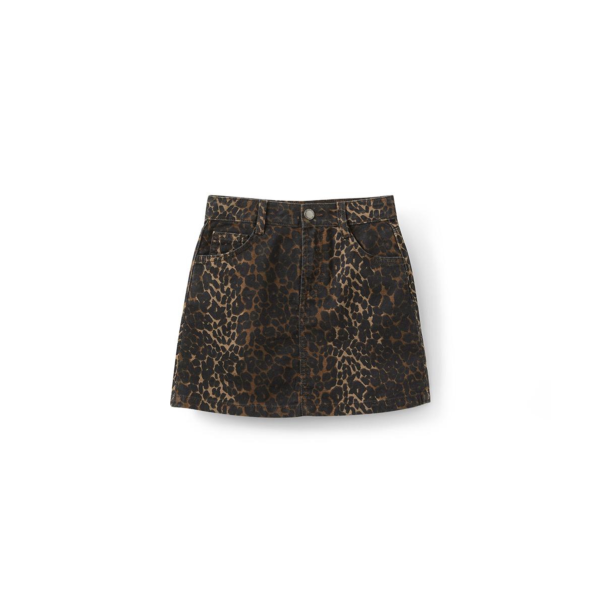 Click here for Cotton On Girls Alayna Aline Denim Skirt - Taupy b... prices