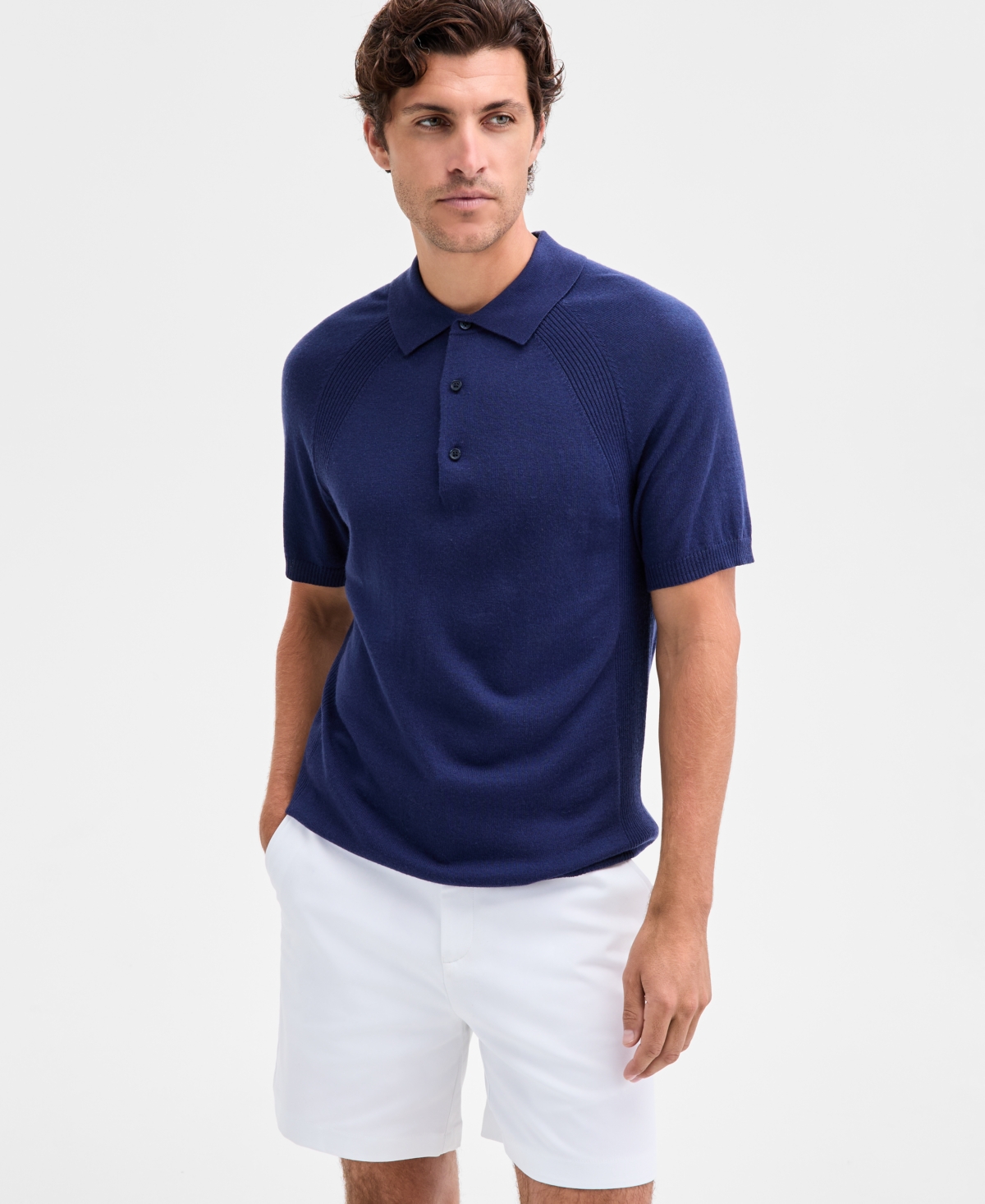 Click here for Alfani Mens Short Sleeve Textured Polo Sweater  Ma... prices