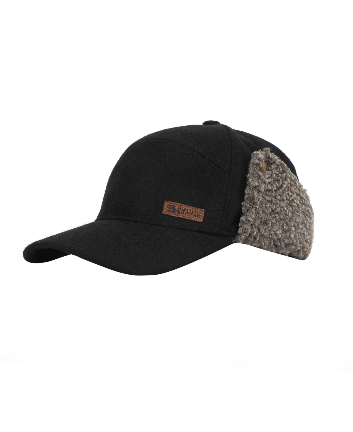Click here for Kanut Sports Mens York Cap with Earflaps - Black prices