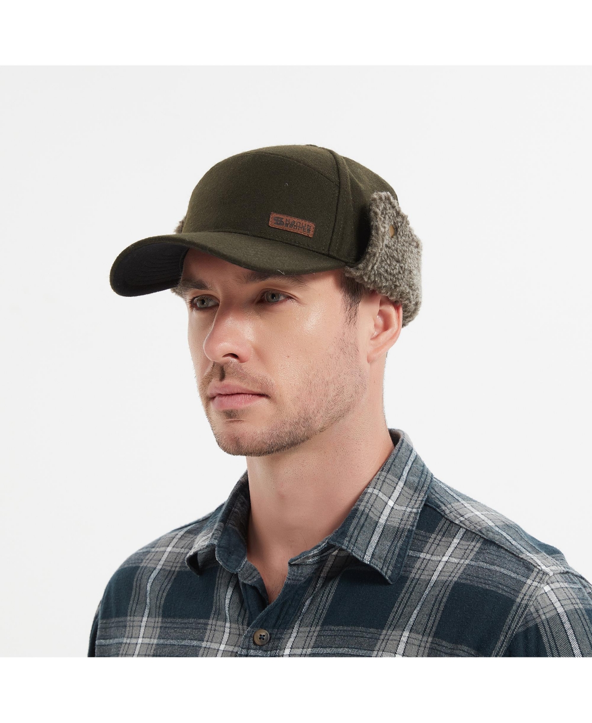 Click here for Kanut Sports Mens York Cap with Earflaps - Olive prices