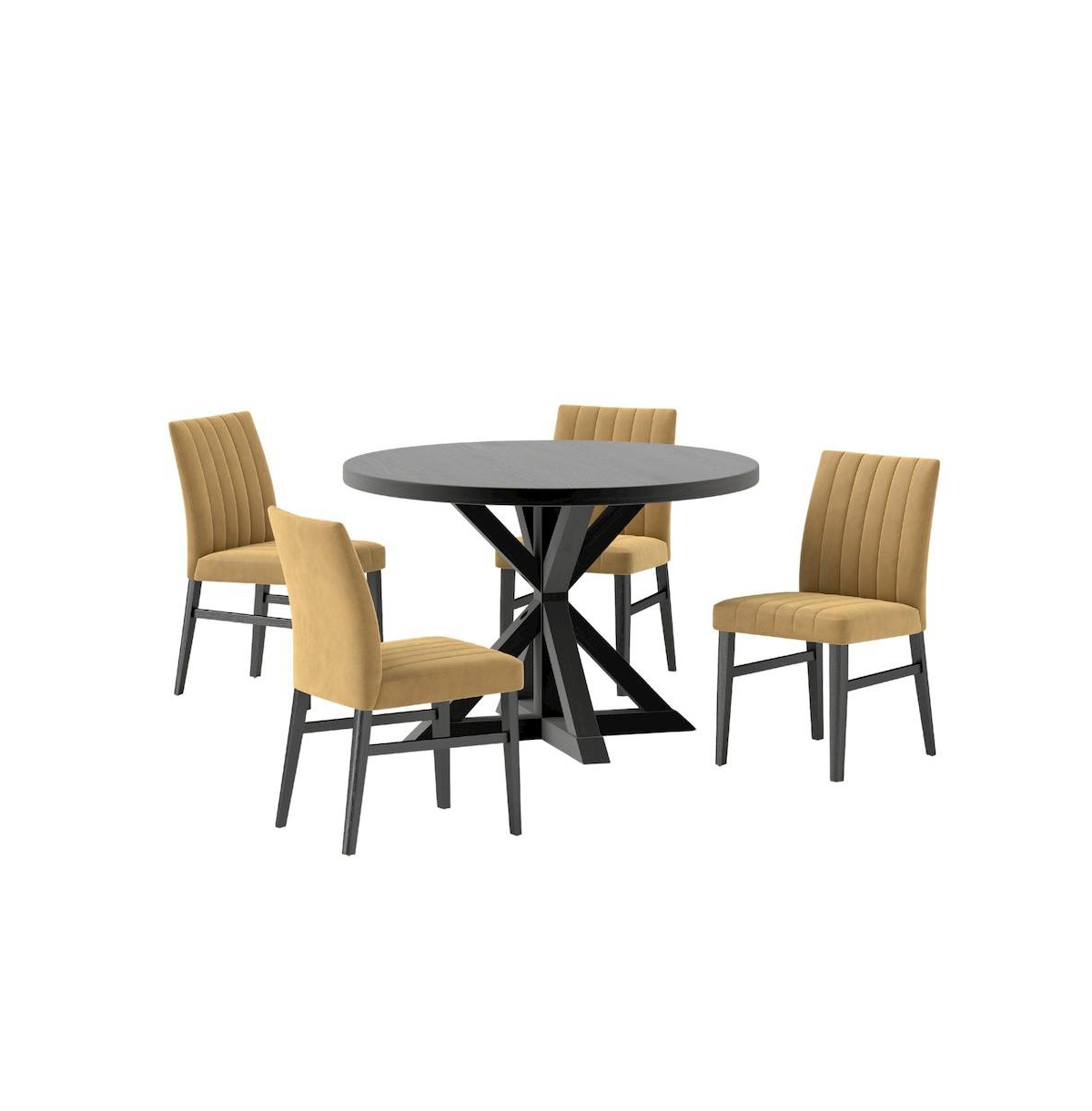 Click here for Roundhill Furniture Walton 5-Piece Round Dining Se... prices