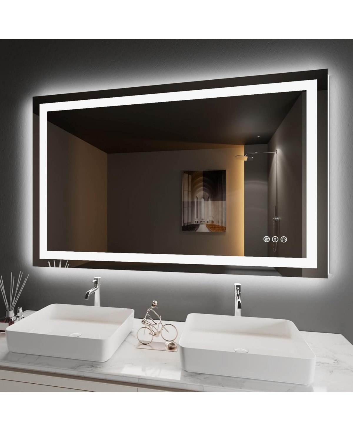 Click here for Amorho Led Bathroom Mirror  36 x 24 with Front Lig... prices
