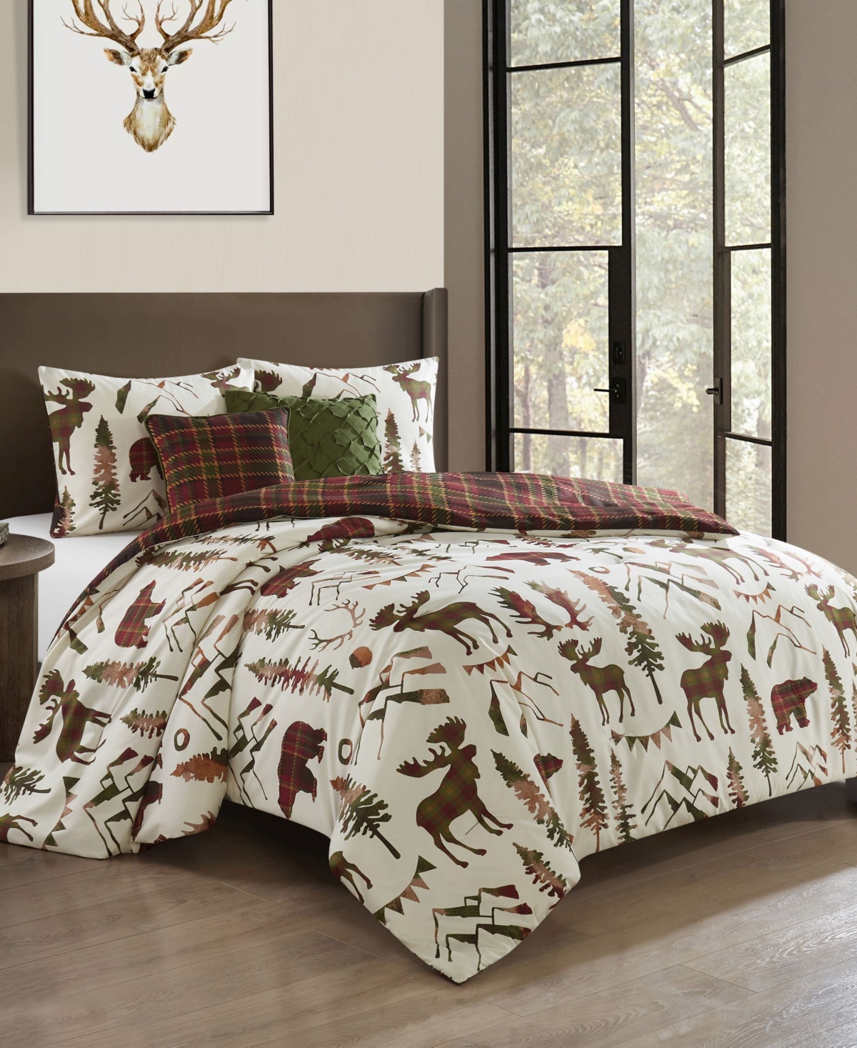 Click here for Stratford Park Cabin Animal Print 5-Pc. Comforter... prices