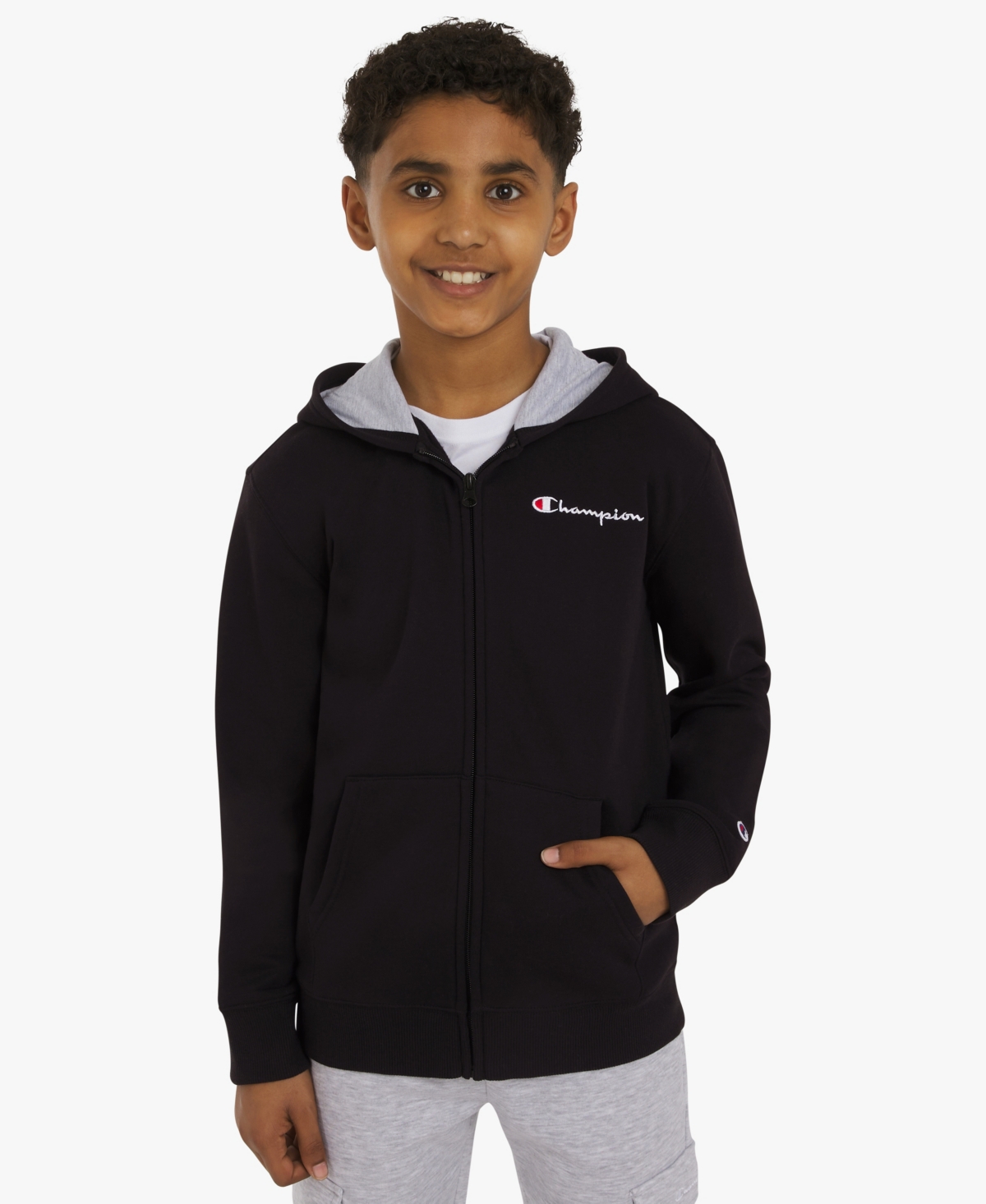 Click here for Champion Big Boys Kangaroo Pockets Hoodie - Black prices