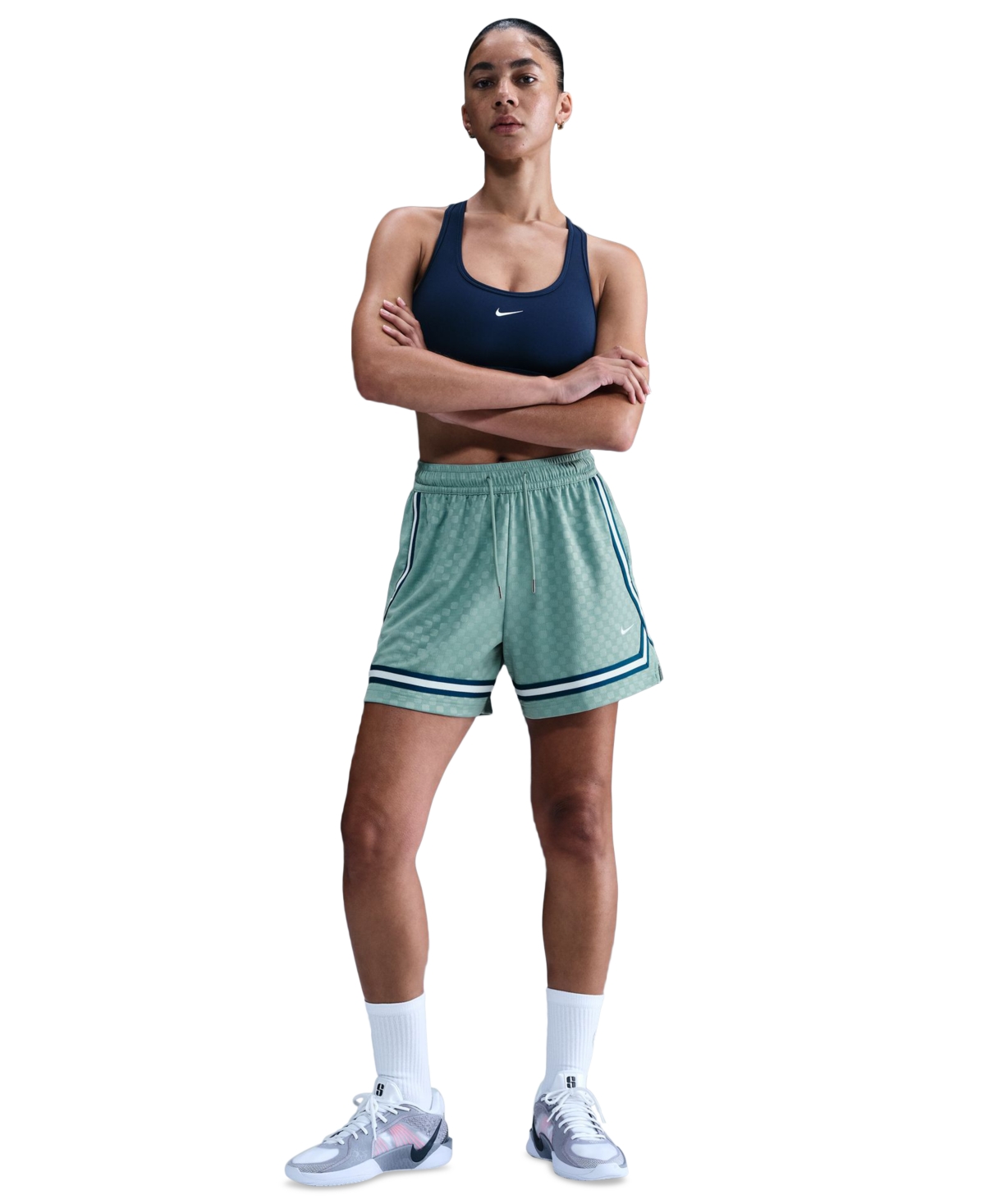 Click here for Nike Womens Crossover Printed Dri-fit Basketball S... prices