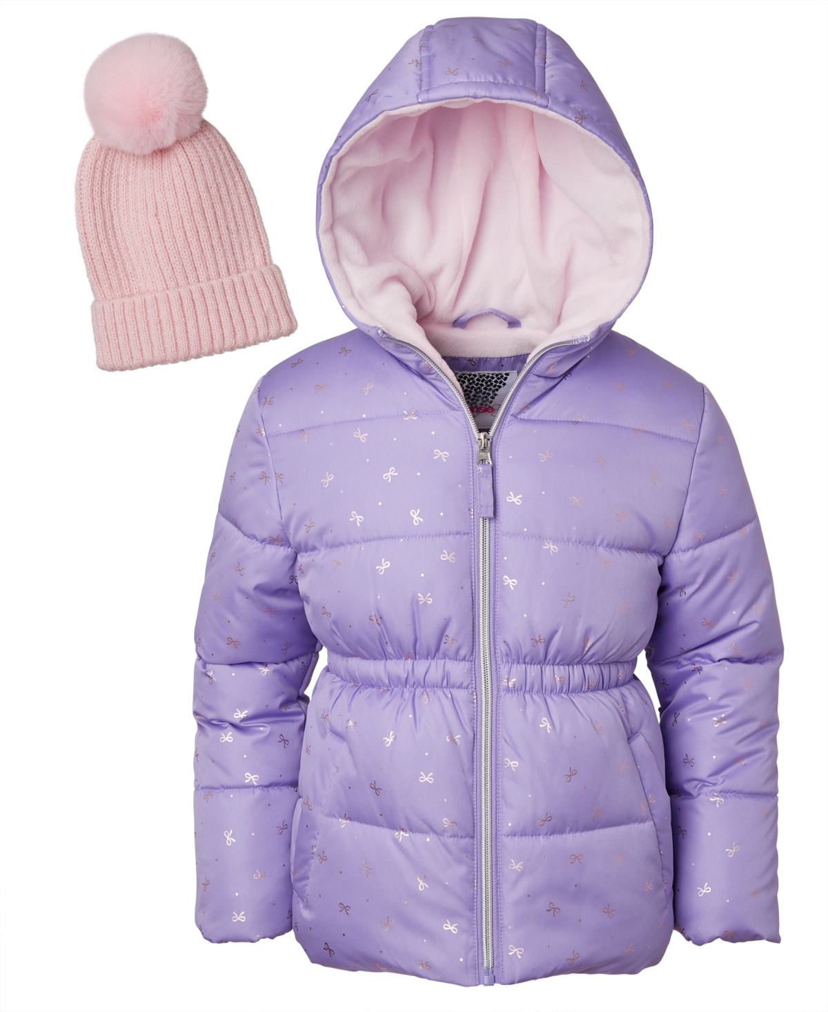 Click here for Kensie Girl Toddler and Little Girls Foil Bow Puff... prices