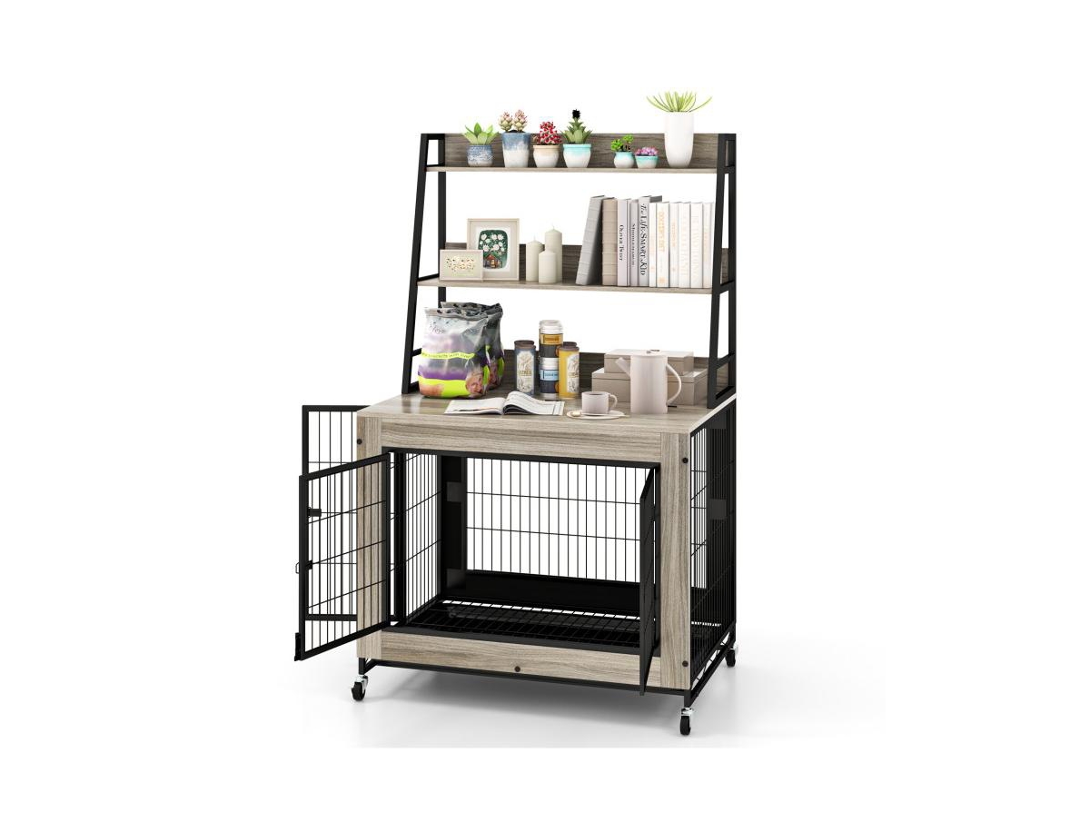 Click here for Akiudex 2-in-1 Dog Crate with Storage and Flip-Top... prices