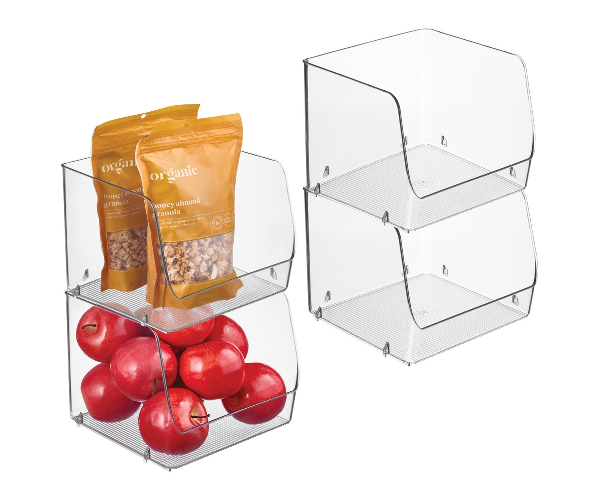 Click here for iDesign Stackable Open-Front Storage Bin - Set of... prices