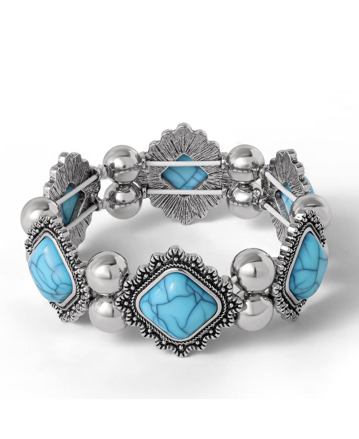 Click here for Jessica Simpson Turquoise and Silver Stretch Brace... prices