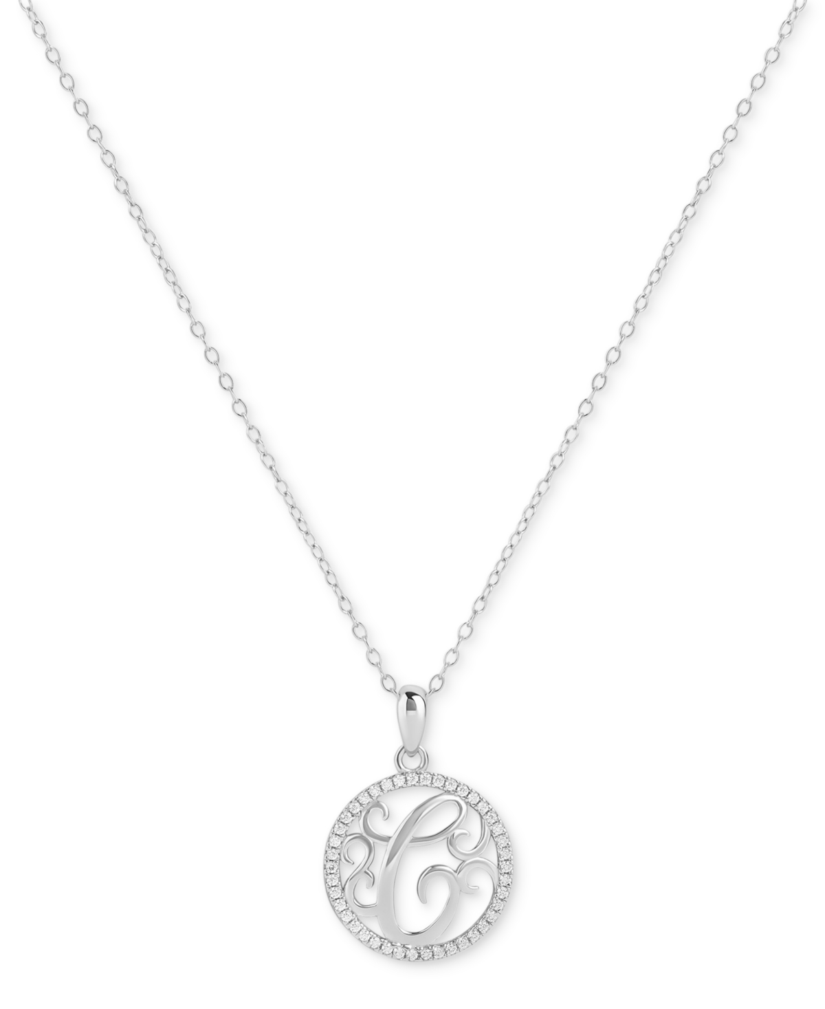 Click here for Giani Bernini Cubic Zirconia C Monogram 18 Pendant... prices
