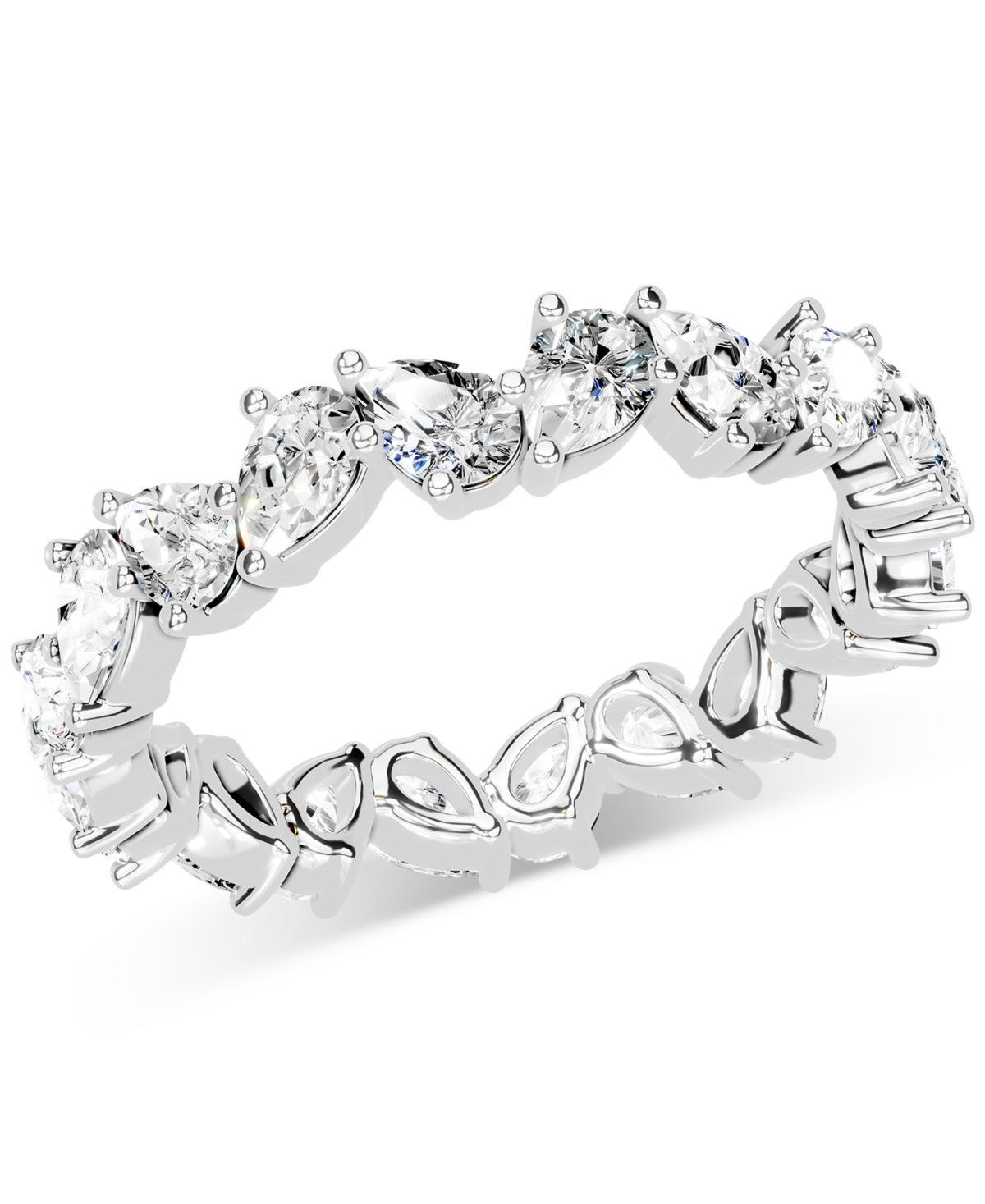 Click here for Diamond Pear Eternity Band (2 ct. t.w.) in Platinu... prices