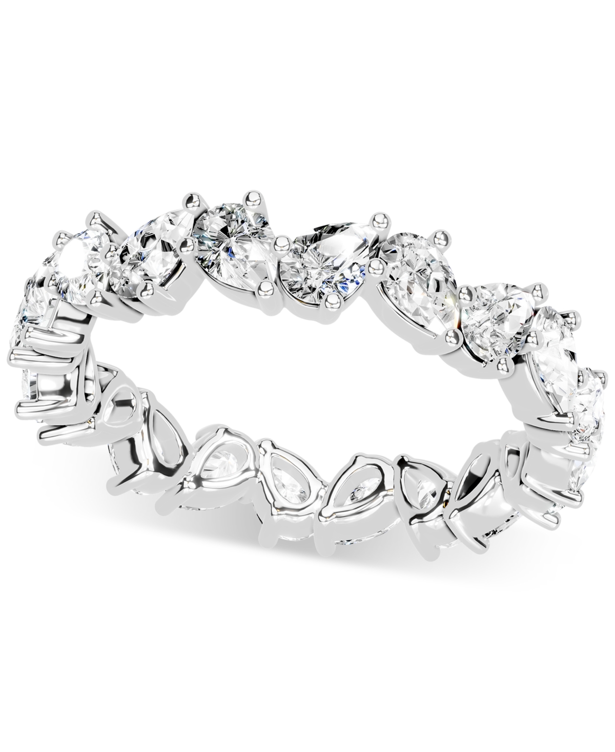 Click here for Diamond Pear Eternity Band (2 ct. t.w.) in Platinu... prices