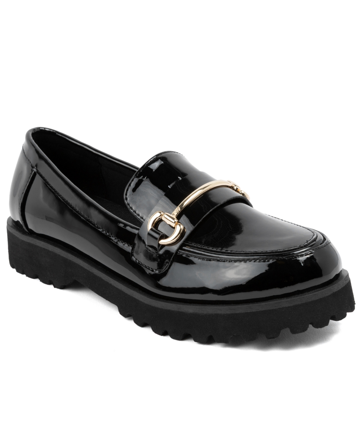 Click here for Jones New York Womens Printa Lug Sole Loafers - Bl... prices