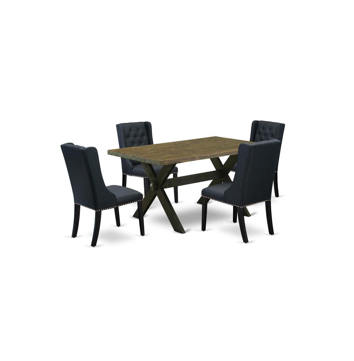 Click here for East West Furniture 5 Pc Dining Room Table Set Con... prices