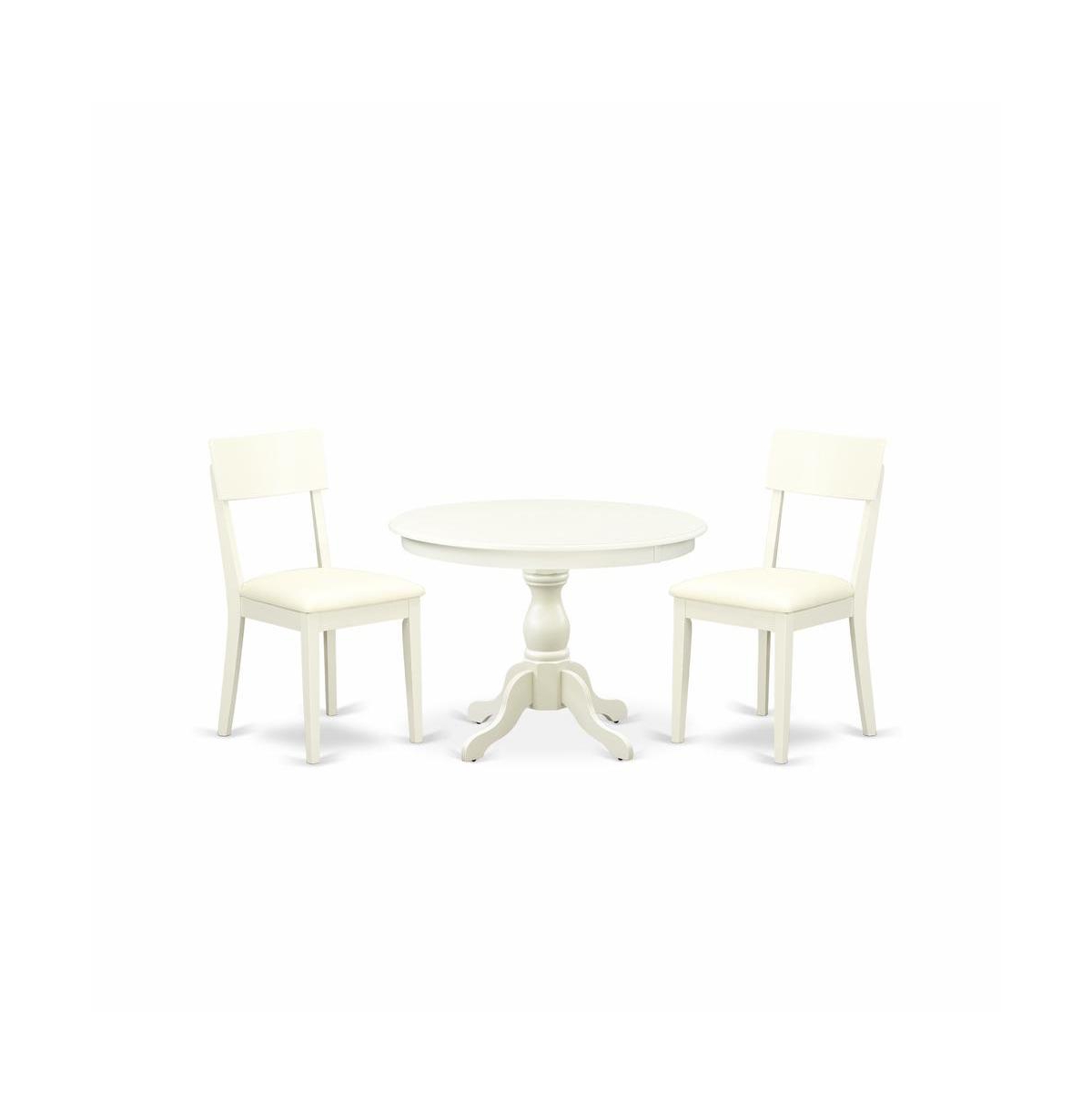 Click here for East West Furniture 3 Piece Kitchen Set - Linen Wh... prices
