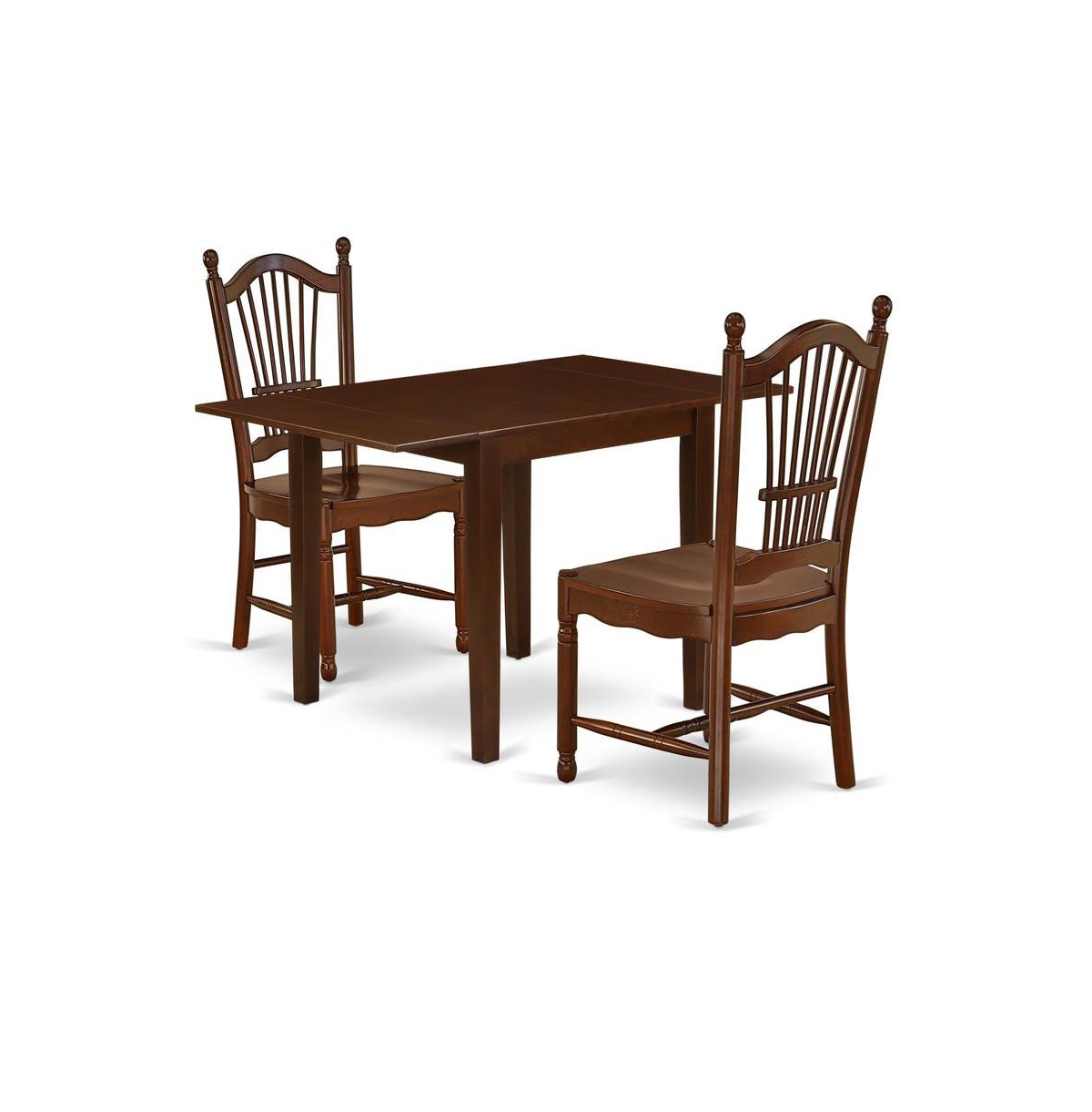 Click here for East West Furniture Dining Room Set Mahogany - Mah... prices