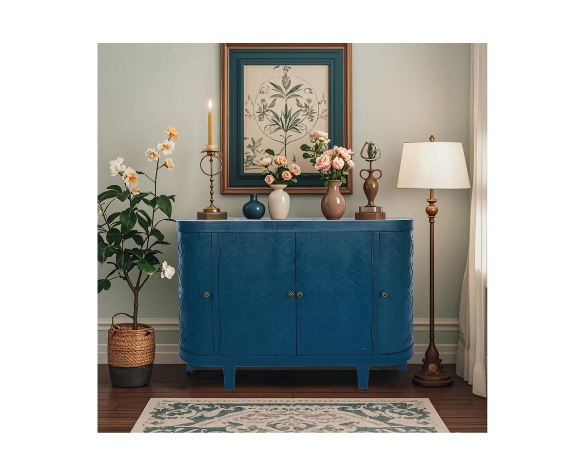 Click here for Casainc 47.5" Oval Storage Cabinet with 4 Doo... prices