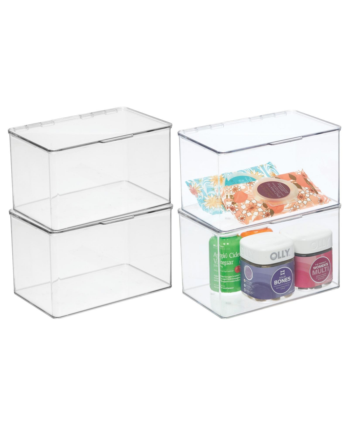 Click here for mDesign Plastic Bath Stacking Storage Organizer Bo... prices