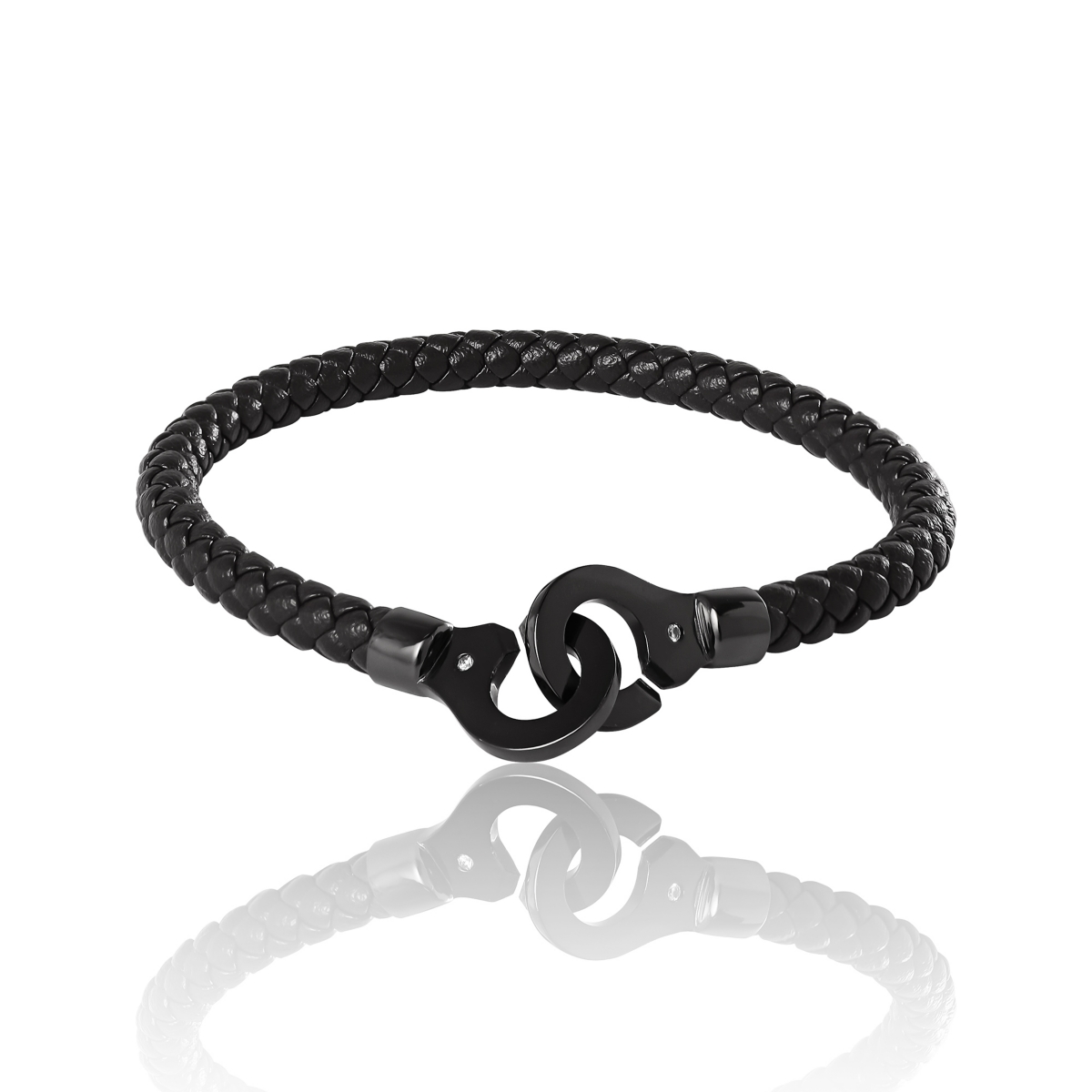 Click here for Lucky Brand Mens Braided Leather Bracelet with Mat... prices