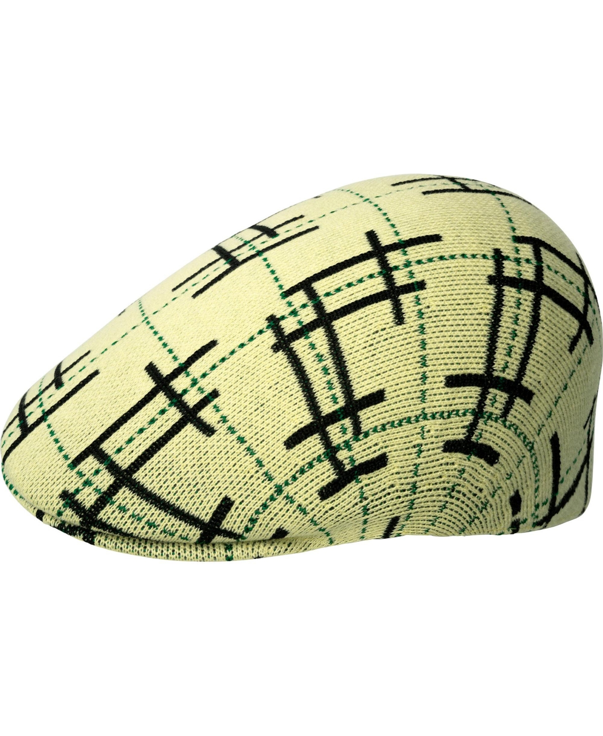 Click here for Kangol Broken Tartan 507 Cap - Butter chiffon mult... prices
